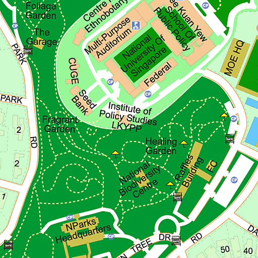 Singapore Botanic Gardens Map